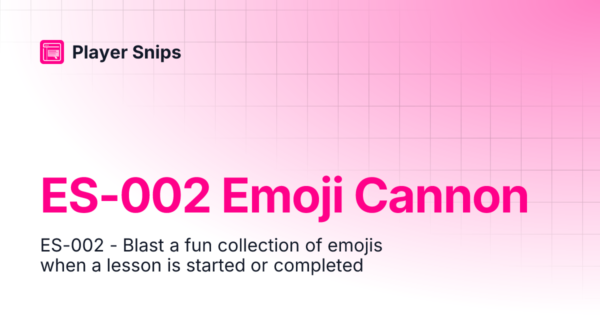 ES-002 Emoji Cannon | Player Snips